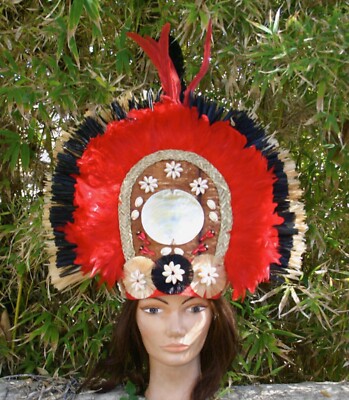 Tahitian Headdress | Polynesian Regalia Costume Accessory | eBay