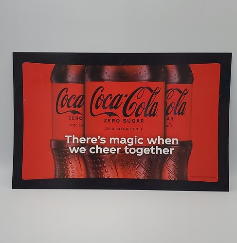 2022 Coca-Cola Zero Sugar Plastic Advertisement There's Magic When We ...