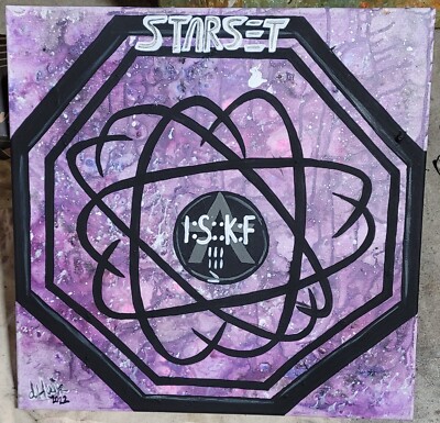 Fan Art, Starset, Band, Logo, Abstract, Handpainted, Acrylics, I:S::K:F ...