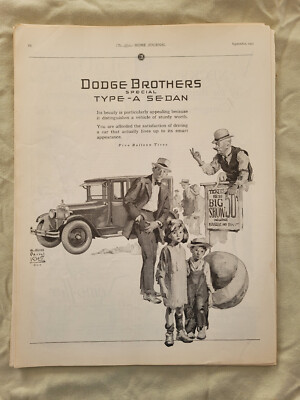 VTG 1935 Original Magazine Ad Car Auto DODGE Brothers Special Type A ...