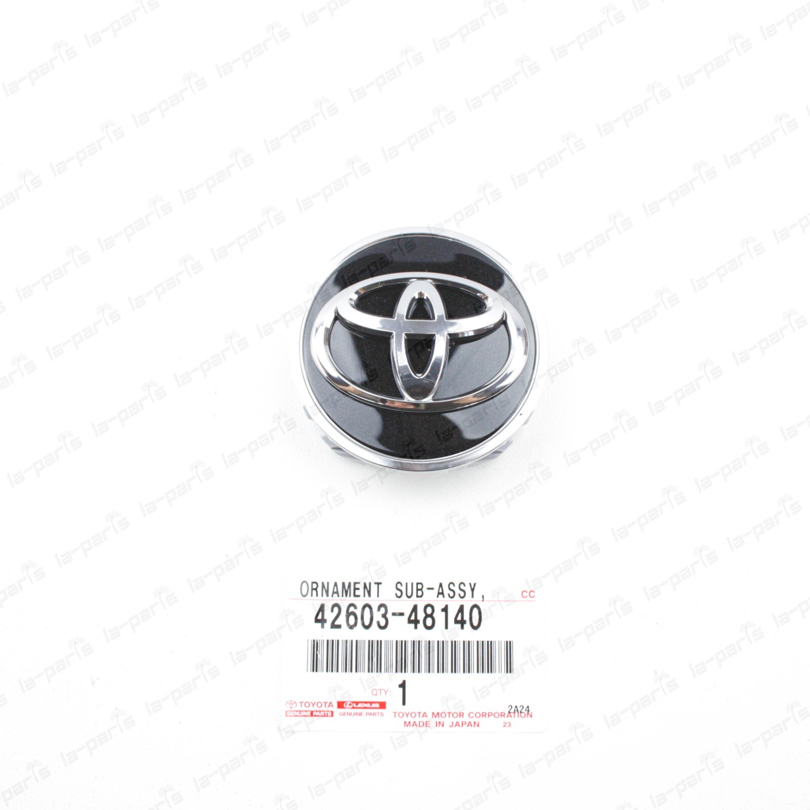 Toyota Genuine Wheel Hub Ornament Cap 42603-48140 | OE | Black ...