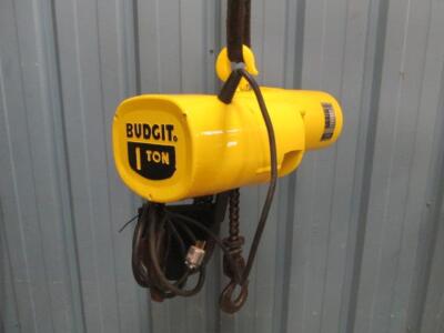 Budgit 113454-44 Electric Roller Chain Hoist 1 Ton 2000 Lbs 1 PH 10 ...