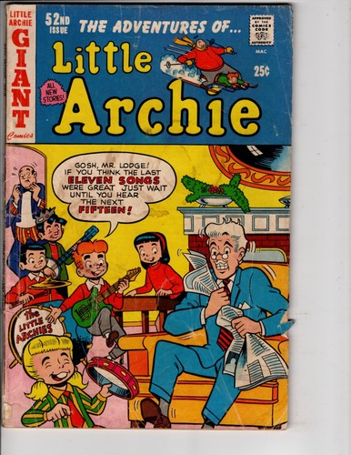 Little Archie #52 Archie Comics 1969 Giant Low Grade | eBay