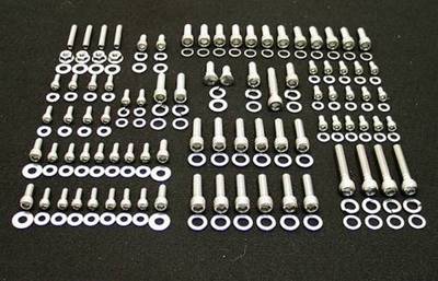 SBC CHEVY ENGINE BOLTS KIT STAINLESS STEEL SMALL BLOCK 283 327 350 400 ...