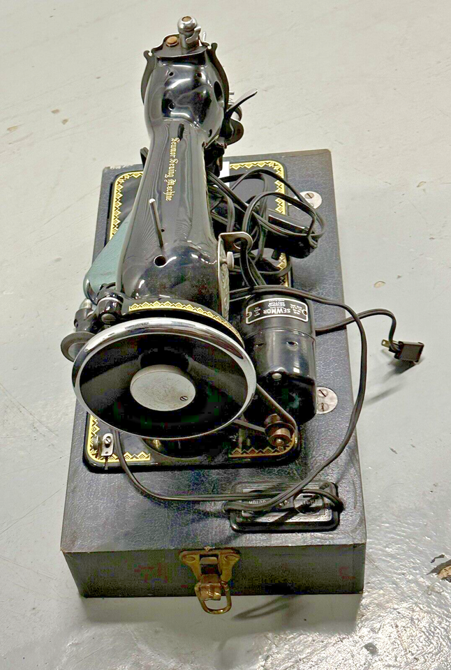 SEWMOR VINTAGE Sewing Machine Model 755 w/ Foot Pedal & Case ...