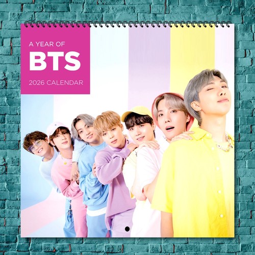 BTS 2026 Music Legends Calendar, 12-Month Star Wall Calendar | eBay