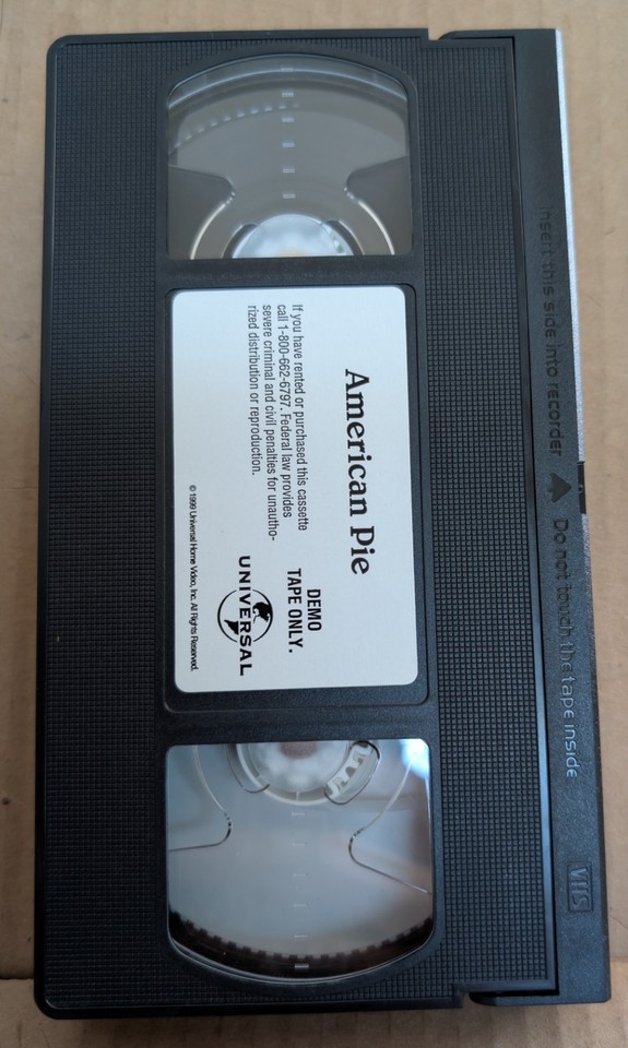 Very Rare AMERICAN PIE VHS Tape Promo Screener 1999 Movie Not For ...