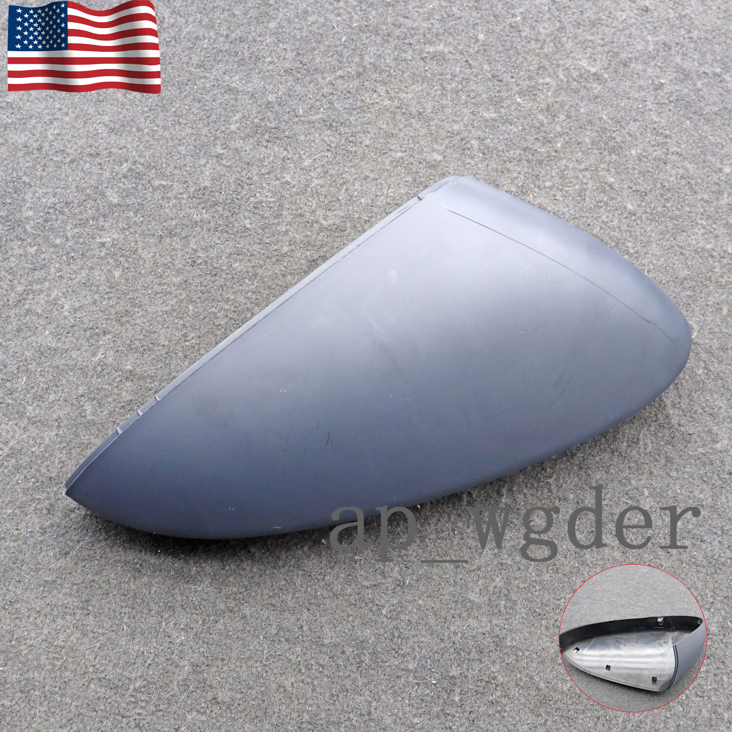 Front Right Passenger Side Mirror Cover Cap Black fit 2013-2019 Ford ...