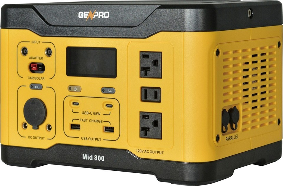 Genpro 800 - Compact Portable Power Station 800W 891.7Wh AC DC USB NEW ...