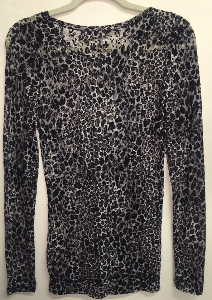 LN Buckle BKE Animal Print L/S Top Lace Sexy {Perfect 4 Layering} Lace ...