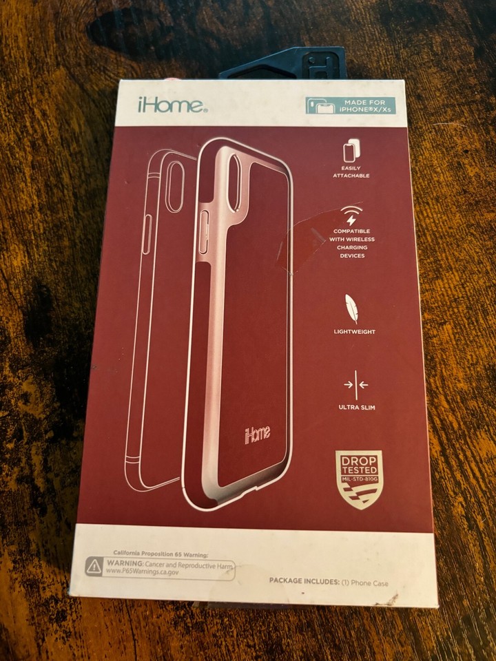 iHome Vegan Leather Phone Case For iPhone X/XS BROWN Open Box | eBay