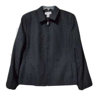 21-005 Women's JUDITH HART Jacket Zip Up Black SIZE 16 | eBay