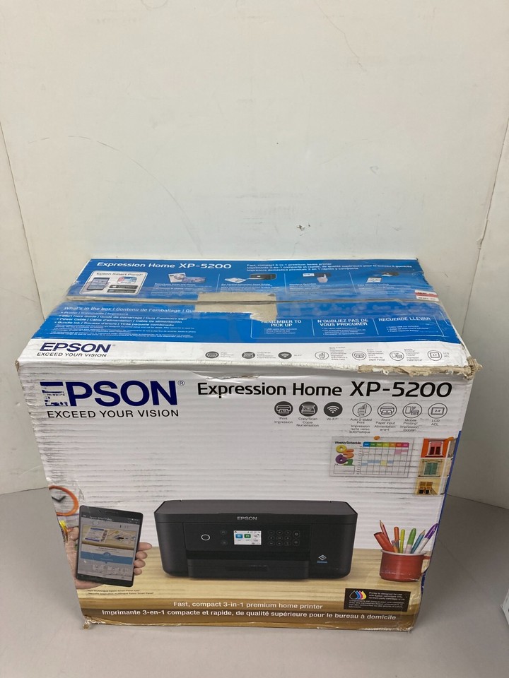 Epson Expression Home XP-5200 Printer - Black | eBay