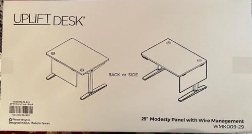 29” Modesty Panel By UPLIFT Desk - Black | eBay
