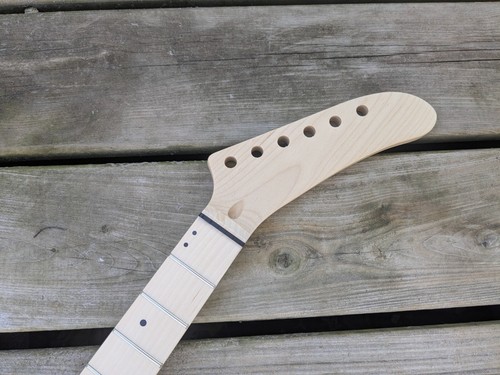 22 FRET BANANA SWANSONG DOT MAPLE SHRED GUITAR NECK DIY STAINLESS STEEL ...