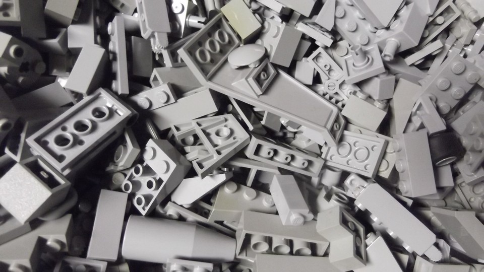 ☀️NEW! 100+ LIGHT GREY GRAY LEGO PIECES FROM HUGE BULK LOT BRICKS PARTS ...