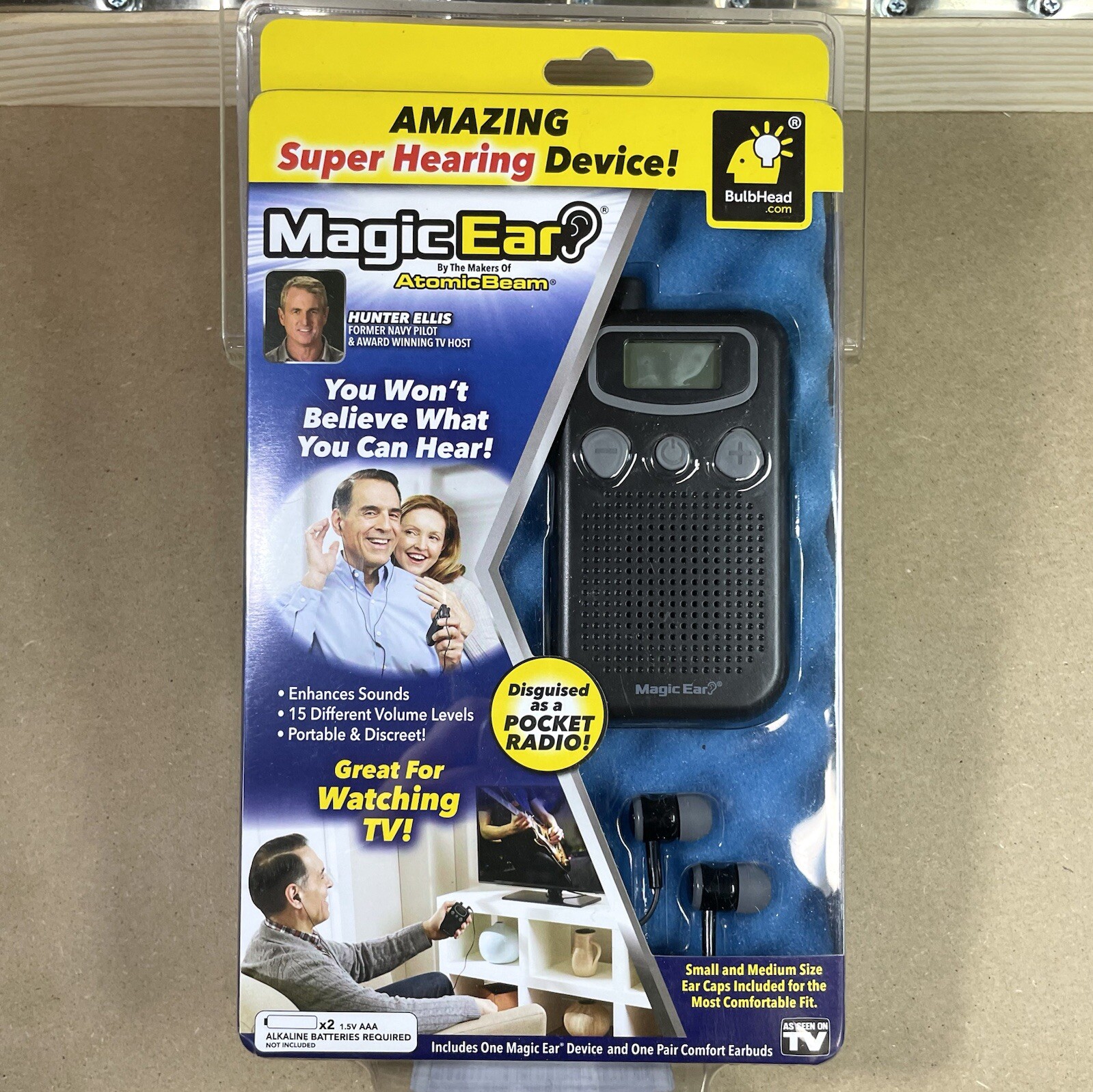 Atomic Beam Magic Ear Hearing Amplifier from Bullhead As Seen on TV ...