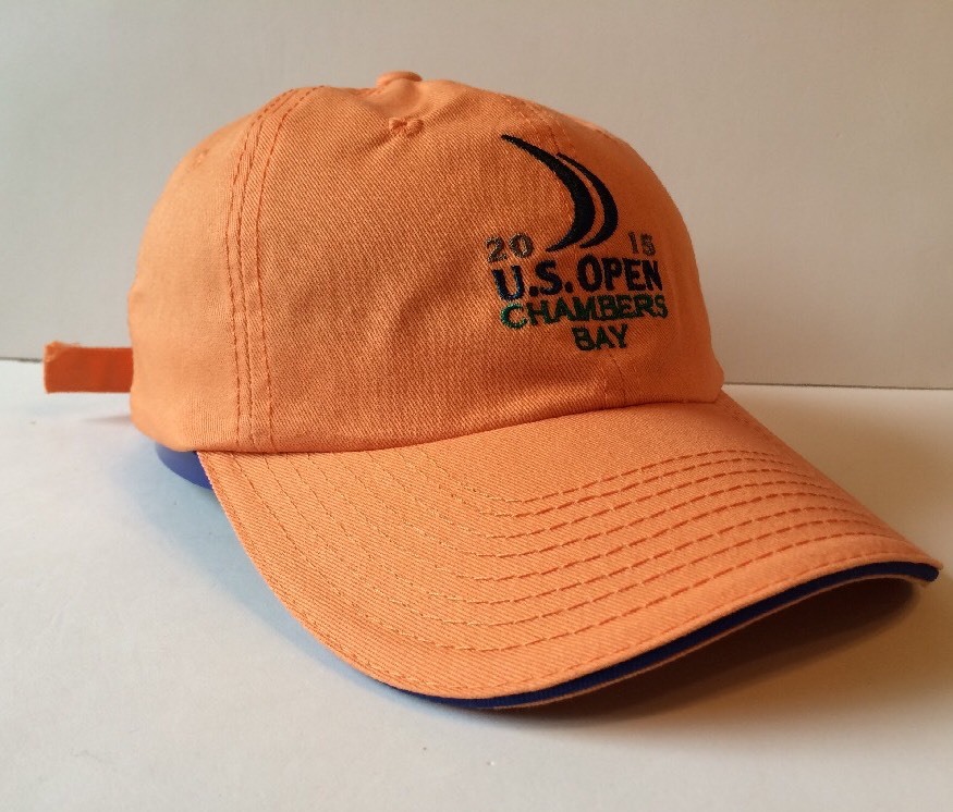 2015 US Open Golf Hat Cap Chambers Bay USGA Member Adult OSFA Orange | eBay