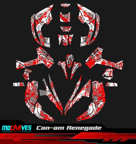 CAN-AM Renegade 500 800r 800x 1000 Graphics Kit Vinyl Renegade Stickers ...