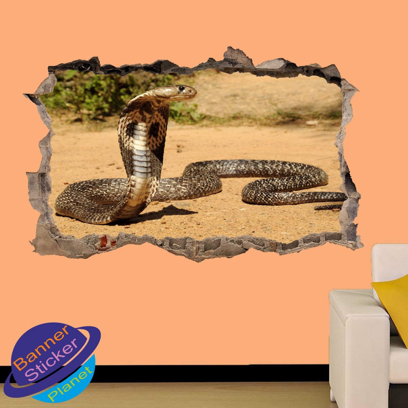 King Cobra Stickers 3 Inches