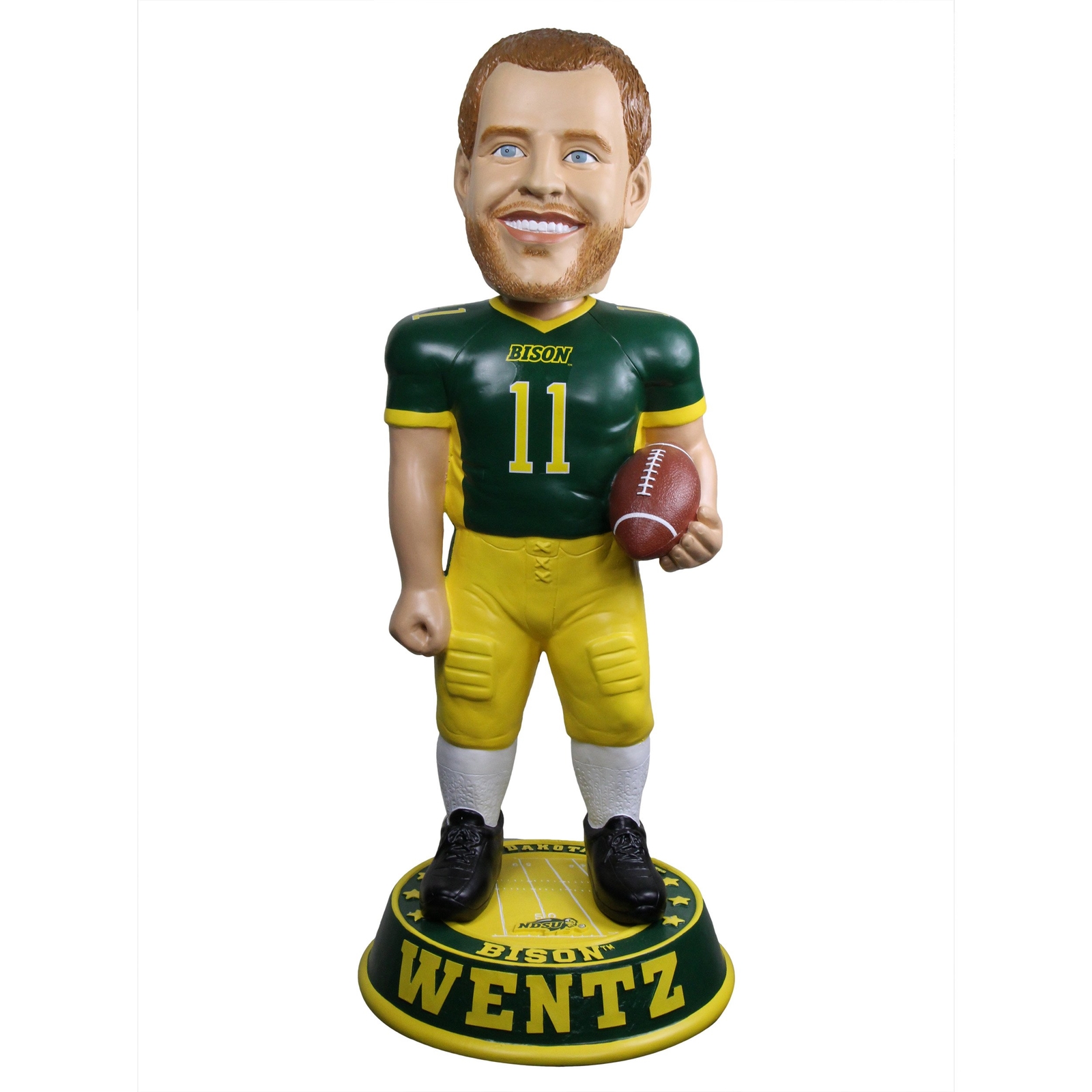 Caron Wentz NDSU Bison Very Rare 3 Foot Bobblehead NCAA | eBay