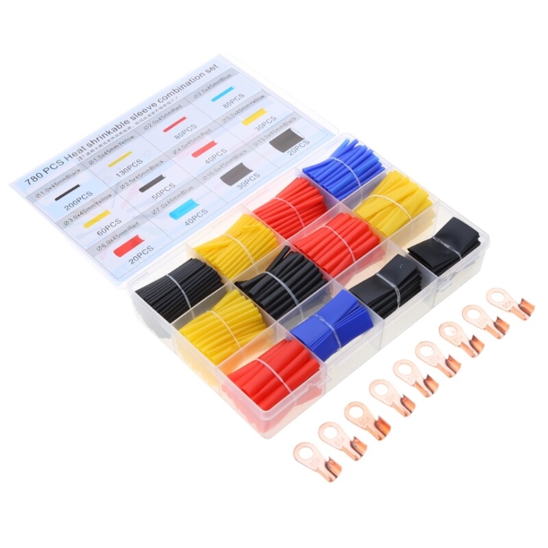 750/780/800pcs Insulation Sleeving Electrical Wire Assortment Kits | eBay