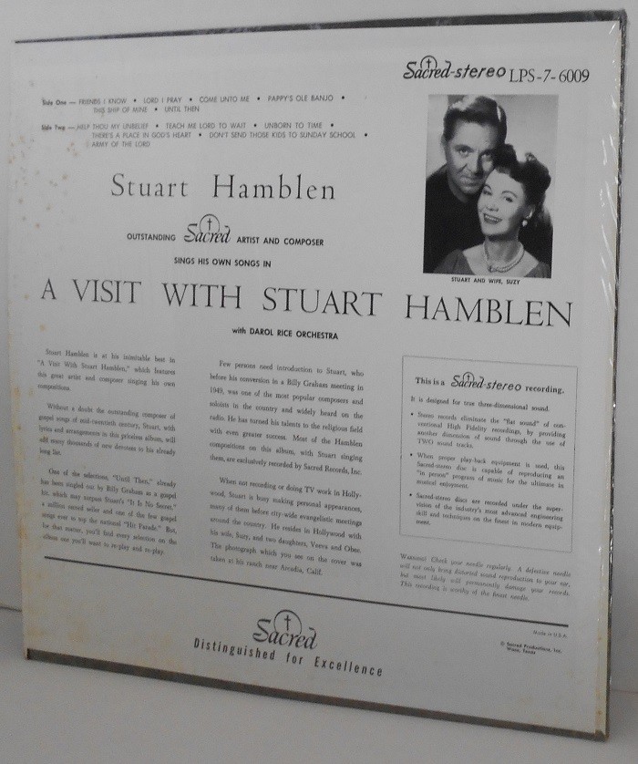 1958 A Visit With STUART HAMBLEN Xian LP Ex /VG+ in Shrinkwrap | eBay