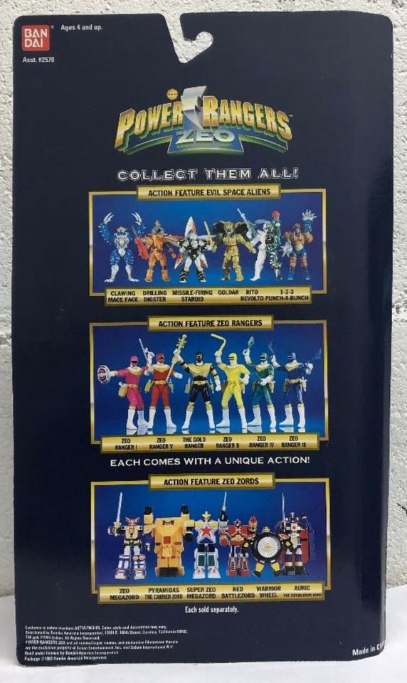 Power Rangers Zeo Clawing Mace Face Evil Space Alien 5" Bandai Action ...