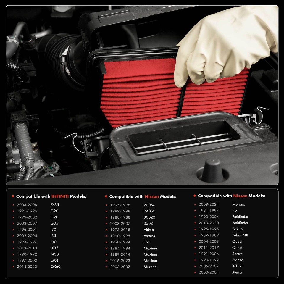 High Performance Engine Air Filter for Nissan Altima INFINITI Isuzu ...