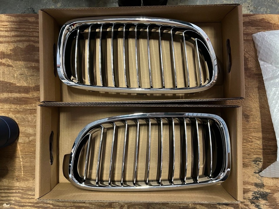 Front Bumper Grille Chrome Fit BMW 3 Series 2012-2015 51137263479 ...