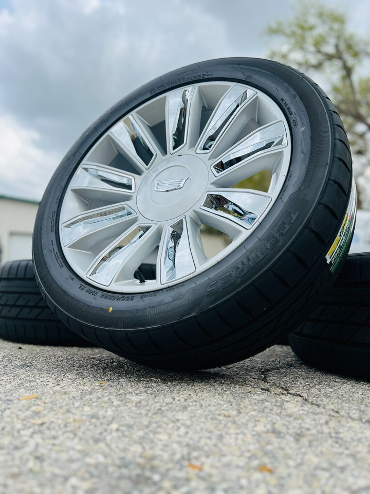 22" Cadillac Escalade Platinum Wheels Rims Tires Fits Factory 2020 2019 ...