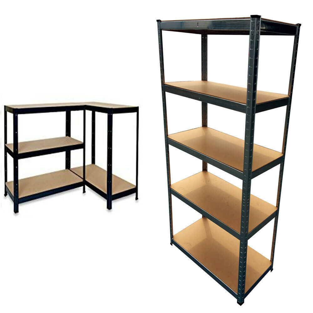 5 Tier Metal Storage Rack/Shelving Metal Shelf Kitchen/Office/Garage ...