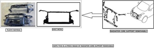 2018-2023 FORD MUSTANG RADIATOR CORE SUPPORT REMOVABLE JR3Z8A284A OEM ...