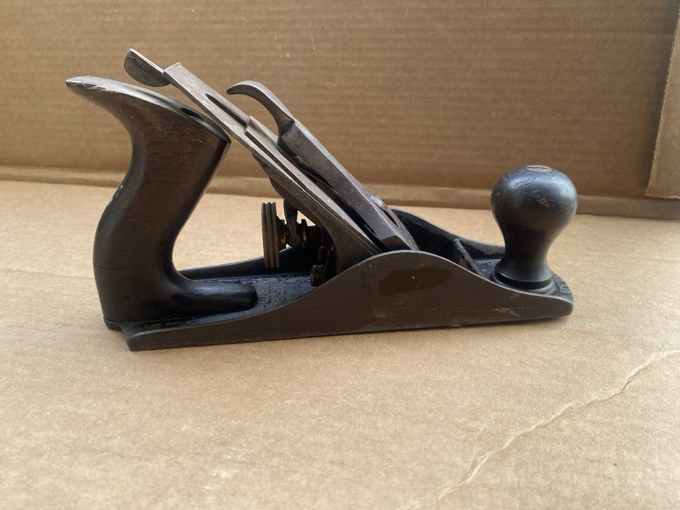 Vintage Stanley Bailey Wood Plane No 4 Smooth Bottom Carpentry Tool ...