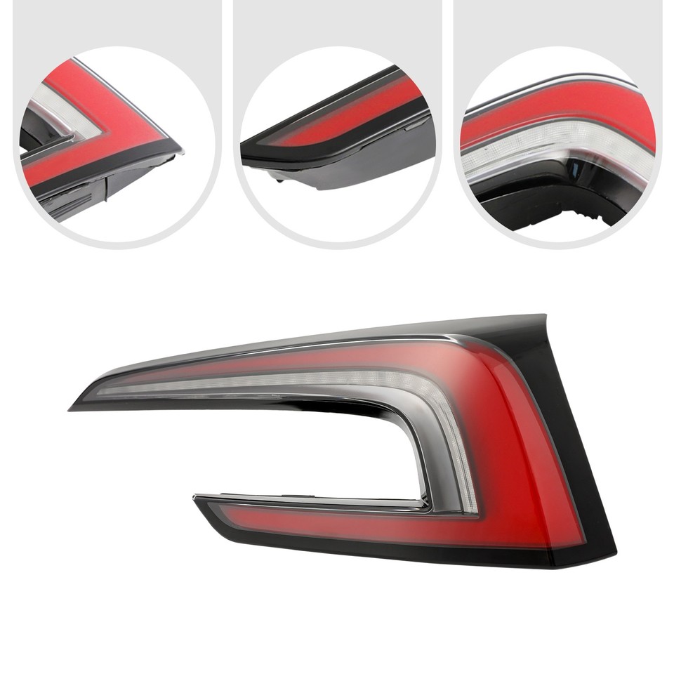 LED Tail Light Right Fit For Tesla Model 3 Passenger Side Rear Lamp ...