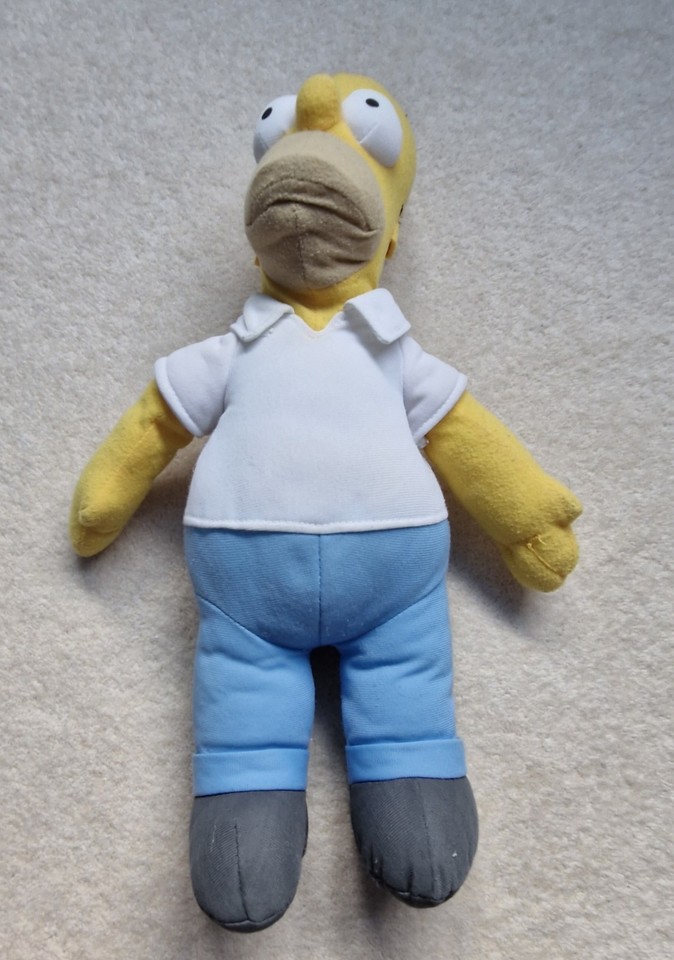 The Simpsons Soft Toy Plush Bundle - Homer Bart, Lisa, Marge, Santa ...