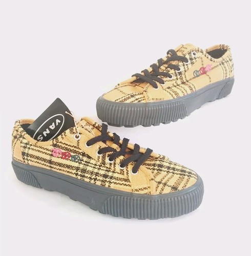 Vans Delridge SF Alex Knost Lee Ann Curren Yellow Plaid Mens Size 11 | eBay