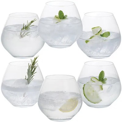 Dartington Party Set of 6 Stemless Copa Gin Glasses | eBay UK