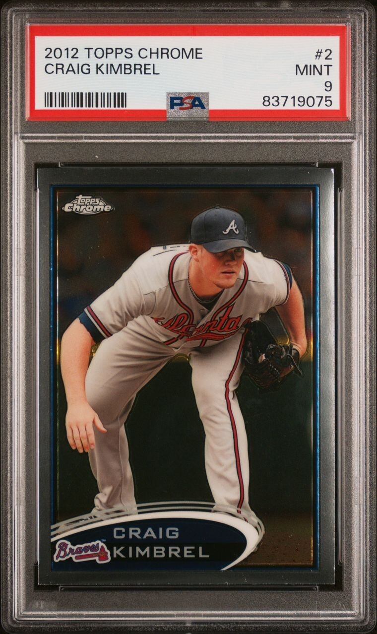 2012 Topps Chrome Baseball Craig Kimbrel Card #2 PSA Mint 9 | eBay