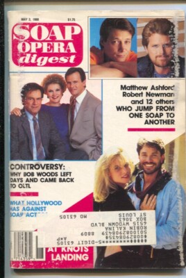 MAG: Soap Opera Digest 5/3/1988-Robert S Woods-One Life To Live-What ...