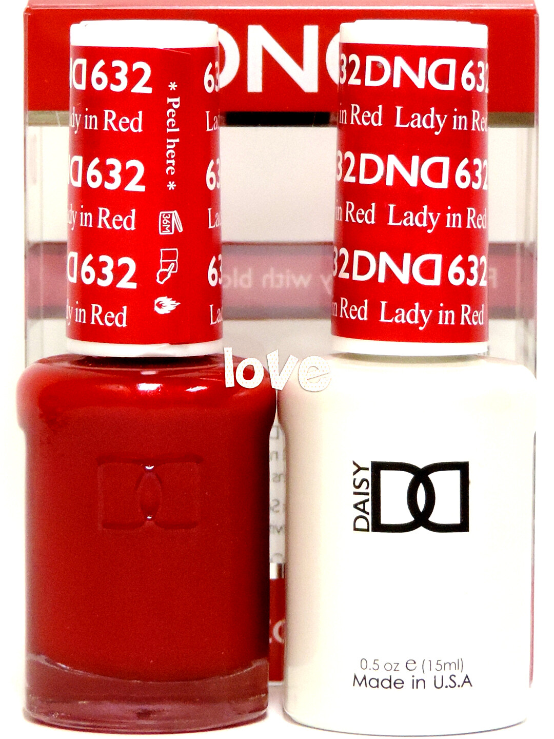 DND Daisy Gel Polish Soak Off 0.5fl.oz LED/UV Duo DND632- Lady In Red ...