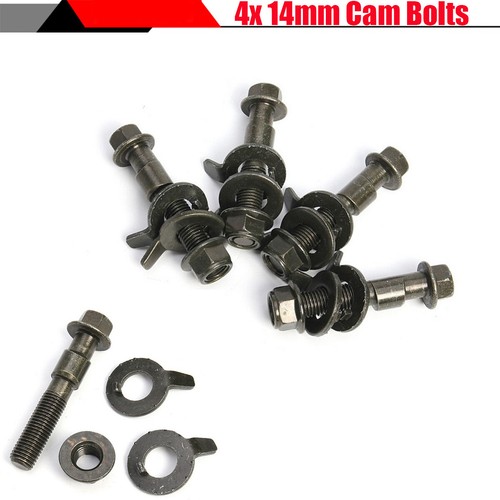 4Pcs 14mm Auto Car Four Wheel Alignment Adjustable Camber Bolts Steel ...