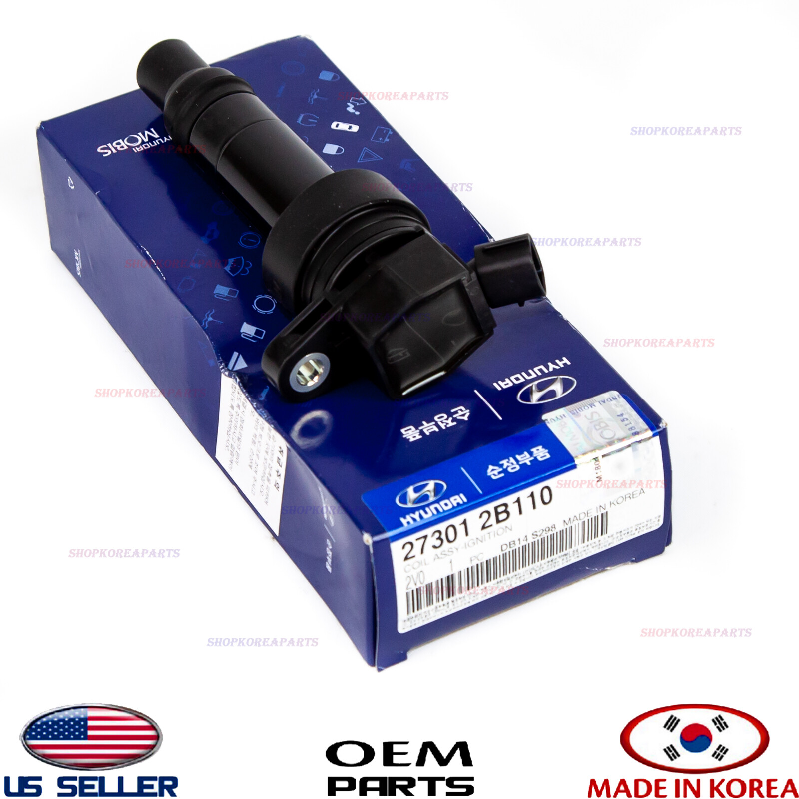 Genuine OEM Ignition Coil Kia 2014-16 Forte 5 Koup 2013-15 Veloster 1 ...