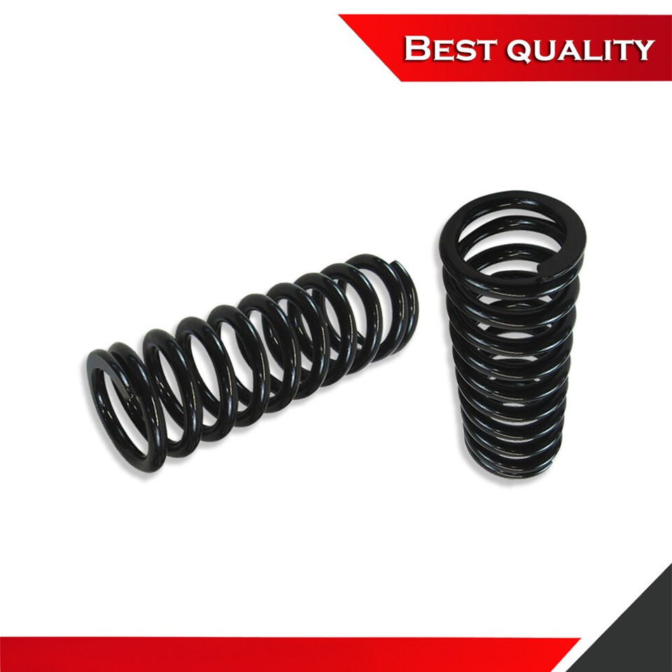 10" Tall Coil Over Shock Springs Pair ID 2.50" Rate 180 LBS Black Steel ...