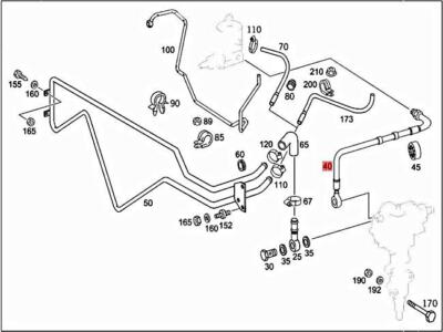 Genuine MERCEDES W463 G-CLASS W463 Cabrio Hose 4639973882 | eBay