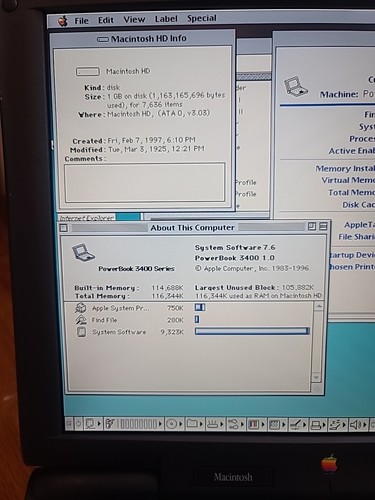 1998 Apple Mac Macintosh PowerBook 3400c Laptop. Tested Working | eBay