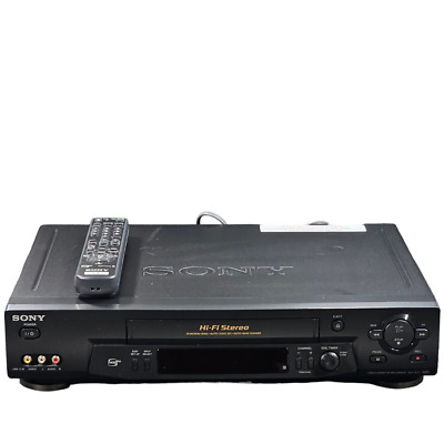 Sony SLV-N71 VHS VCR Player 4 Head Hi Fi Video Cassette Recorder with ...