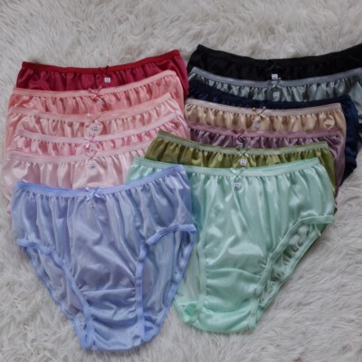13 Underwear Shadowline Nylon Woman Panty Hipster Light Soft Briefs ...