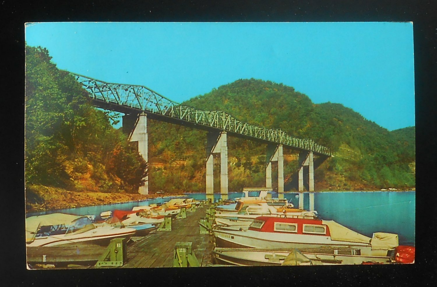 1960s Bluestone Bridge as Viewed from Boat Dock Old Boats Hinton WV ...