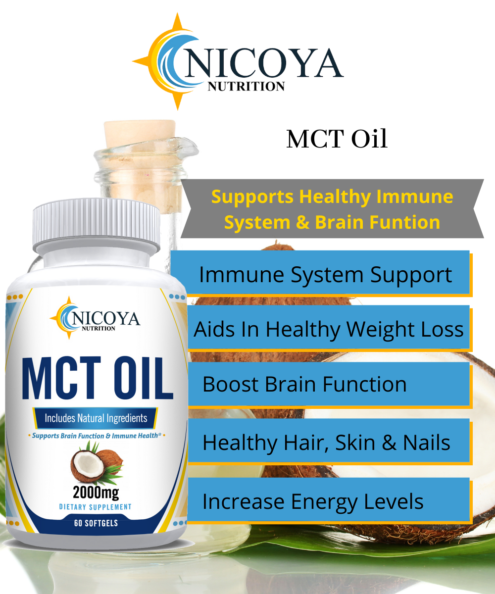 MCT Oil 2000mg - MCT Oil For Skin Care, Weight Loss, Immune Support ...